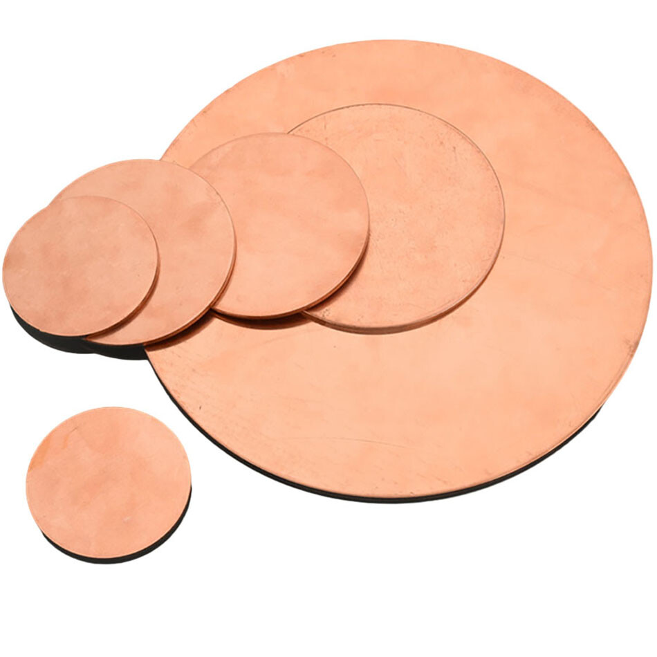 10/20/50/60-200mm Dia. Copper Discs Round Copper Metal Discs Round ...