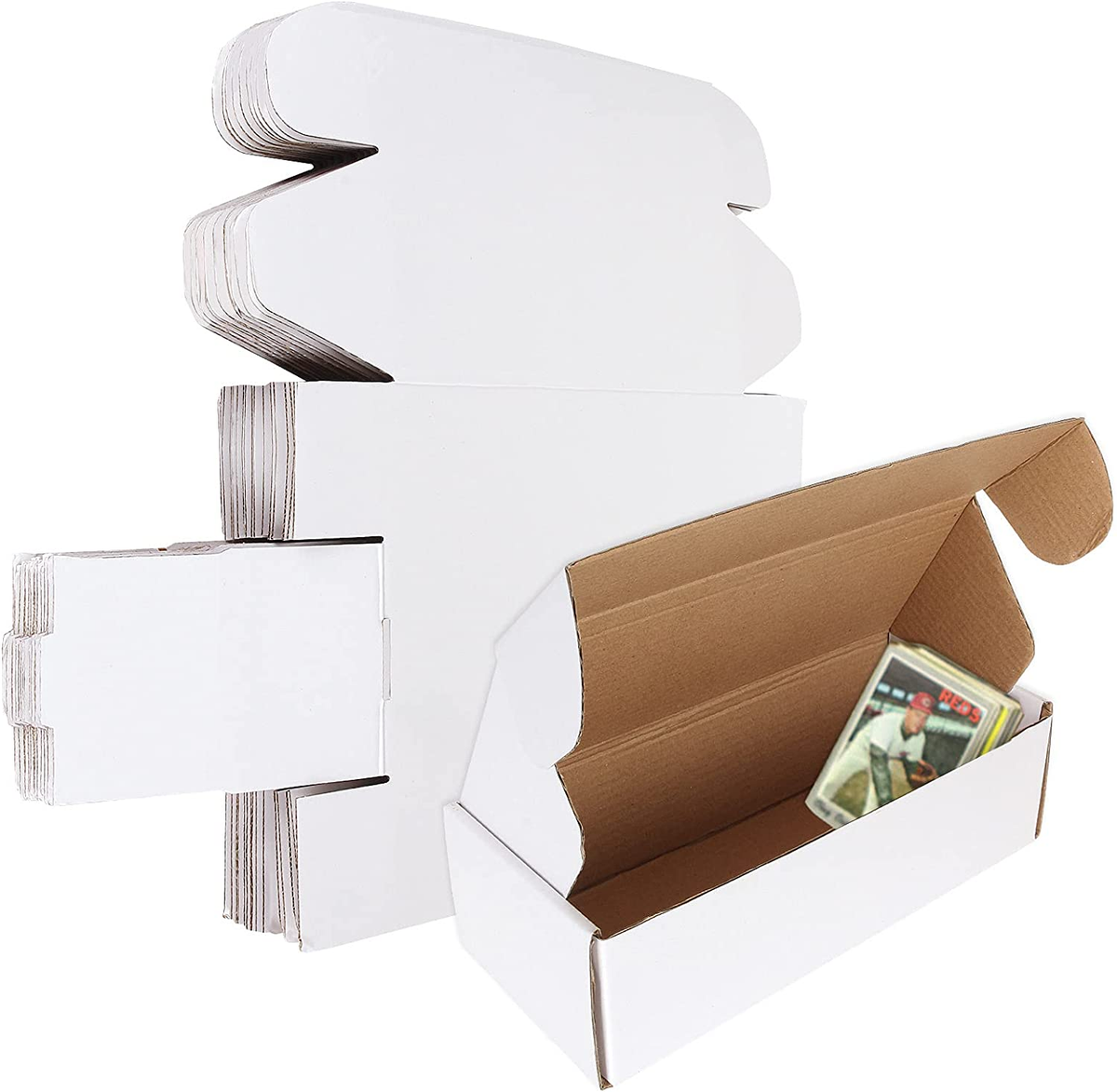 Cardboard Sports Trading Card Storage Boxes 25 Count BCW 500-Capacity ...