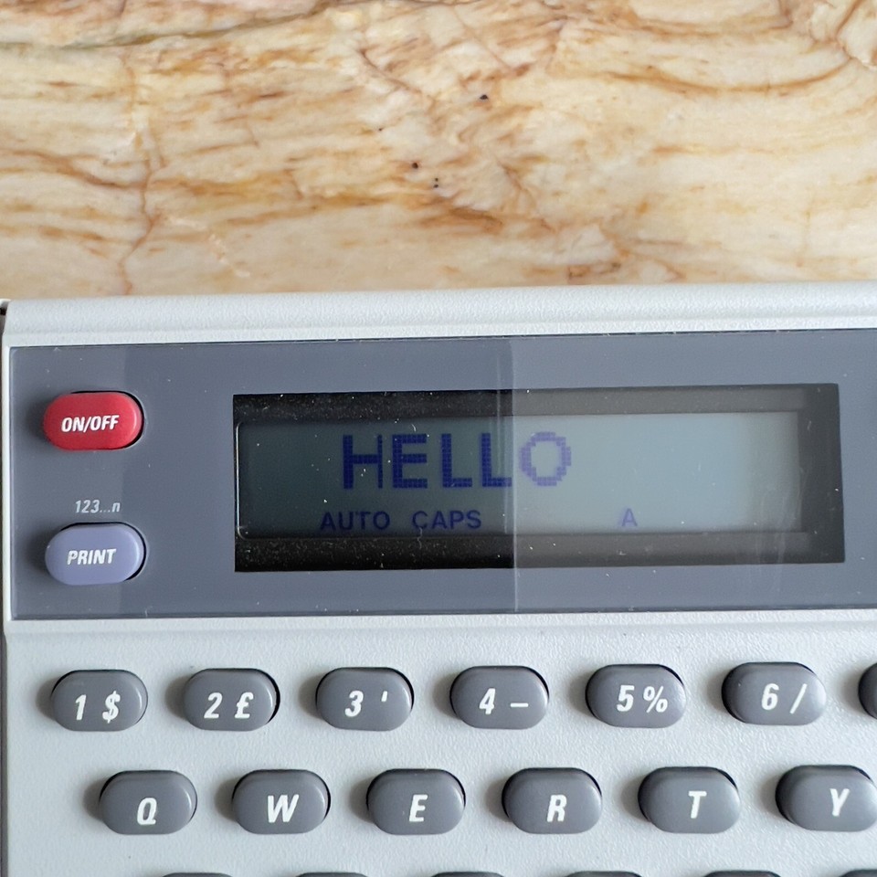 VTG RETRO ESSELTE DYMO 5000 ELECTRONIC LABEL MAKER PRINTER ORIGINAL BOX ...