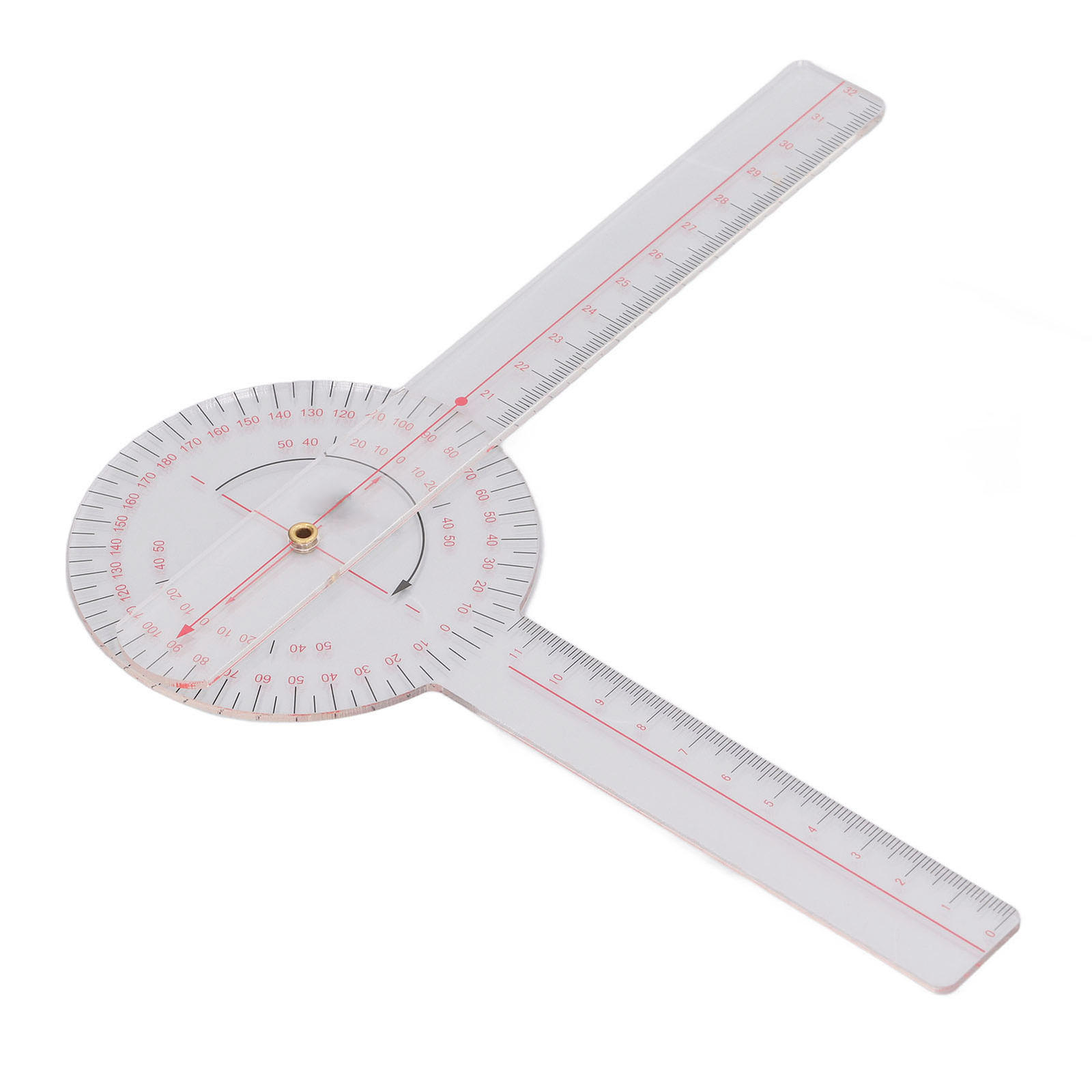 Orthopaedic Use Goniometer 360° Physical Therapy Angle Protractor Ruler ...