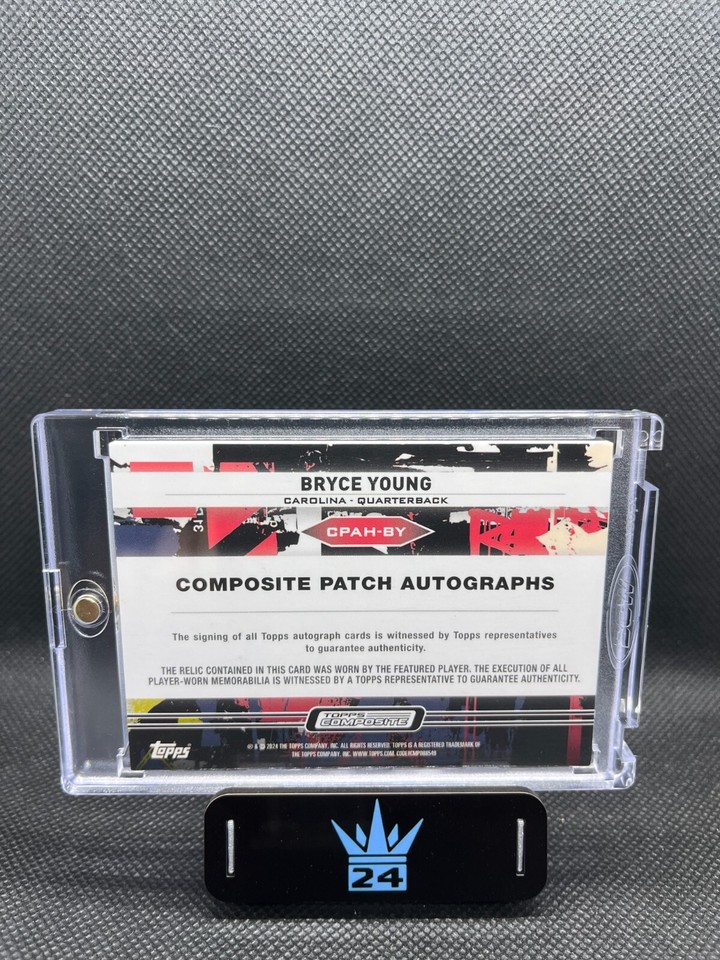 Bryce Young 2023 Topps Composite Patch Auto CPAH-BY Rookie RPA Green 50 ...