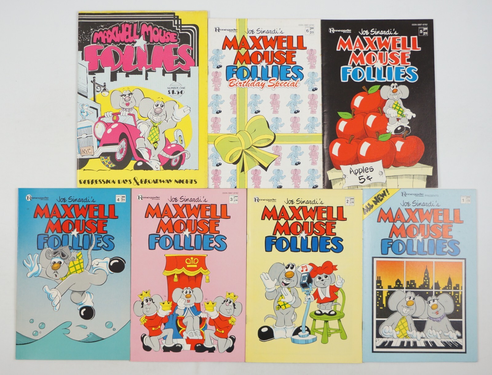 Maxwell Mouse Follies #1-6 VF/NM complete series + one-shot - Joe ...