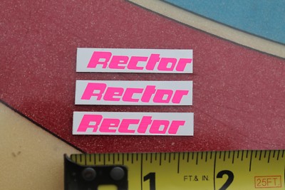 RECTOR Safety Skateboards 70's Vintage JA Small Neon Skateboarding ...