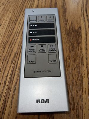 Vintage RCA Remote Control # 719w for VCR - Silver - Made in Japan | eBay