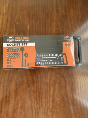 40-Piece Ratchet Wrench Socket Tool Set METRIC/SAE Drive with Case ...