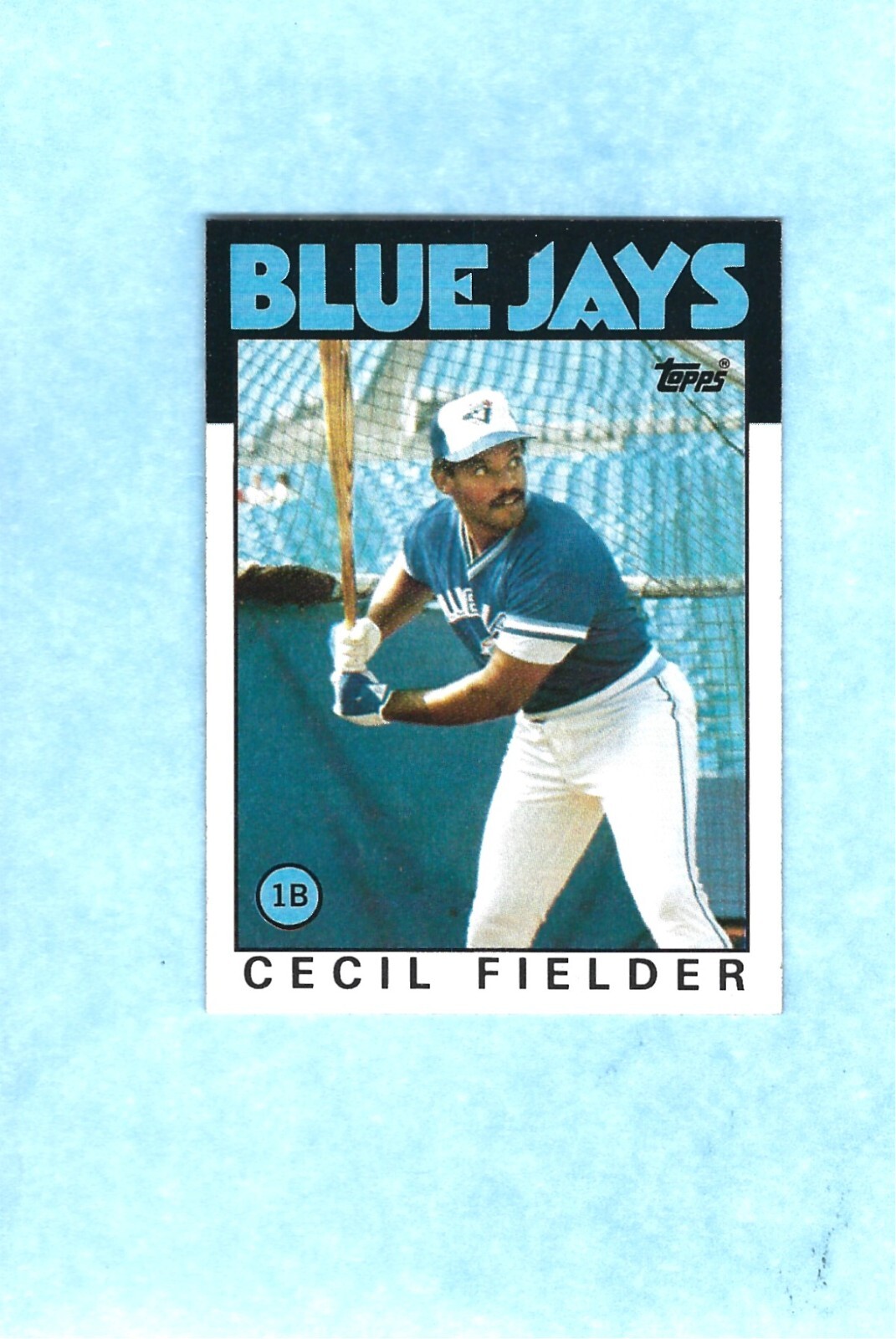 1986 TOPPS CECIL FIELDER TORONTO BLUE JAYS ROOKIE CARD #386 NM to MINT ...