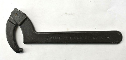 Proto C499 Adjustable Pin Spanner Wrench 4-1/2 Inch -1/4 Inch Capacity ...