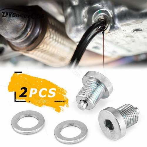 2PCS for Harley Street Glide FLHX 2006-2021 Magnetic Oil Drain Plug 1/2 ...