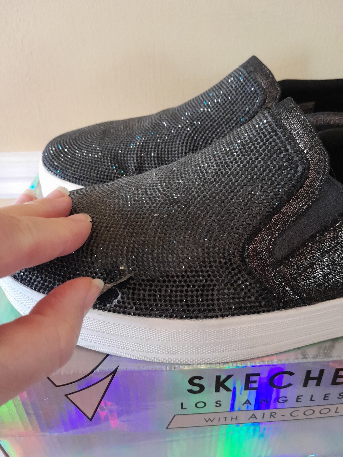 Skechers street double up women platform shoes slip o… - Gem