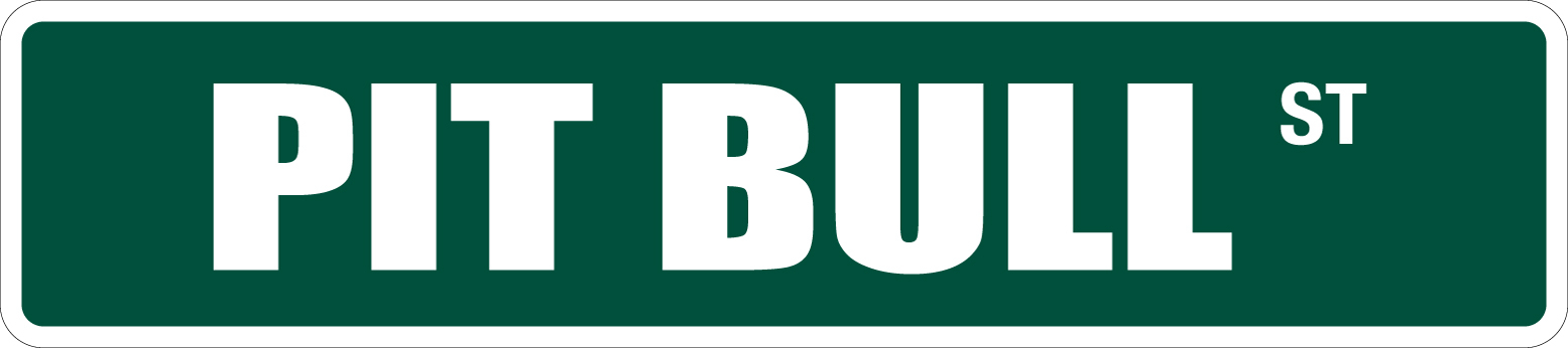*Aluminum* Pit Bull 4" x 18" Metal Novelty Street Sign SS 2904 | eBay