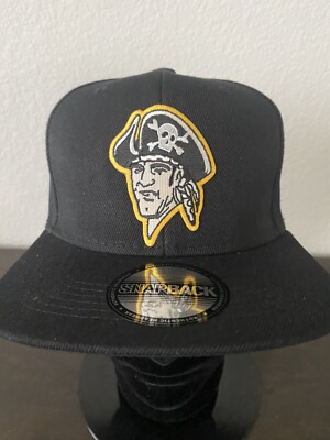 ⚾️ PITTSBURGH PIRATES CLASSIC THROWBACK BUC LOGO BLACK SNAPBACK HAT CAP ...