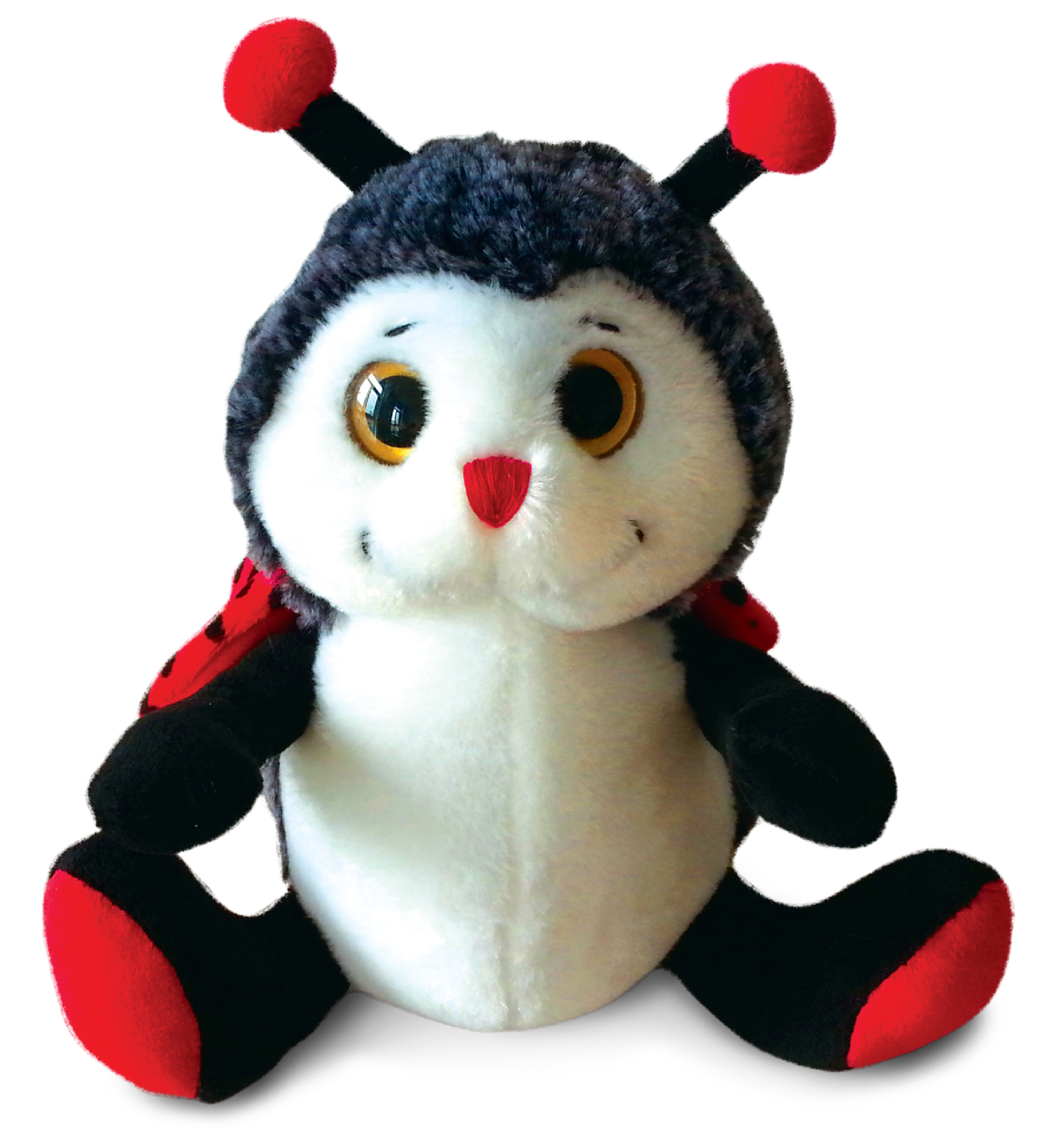 DolliBu Plush Ladybug Stuffed Animal - Soft Fur Playtime Ladybug Plush ...