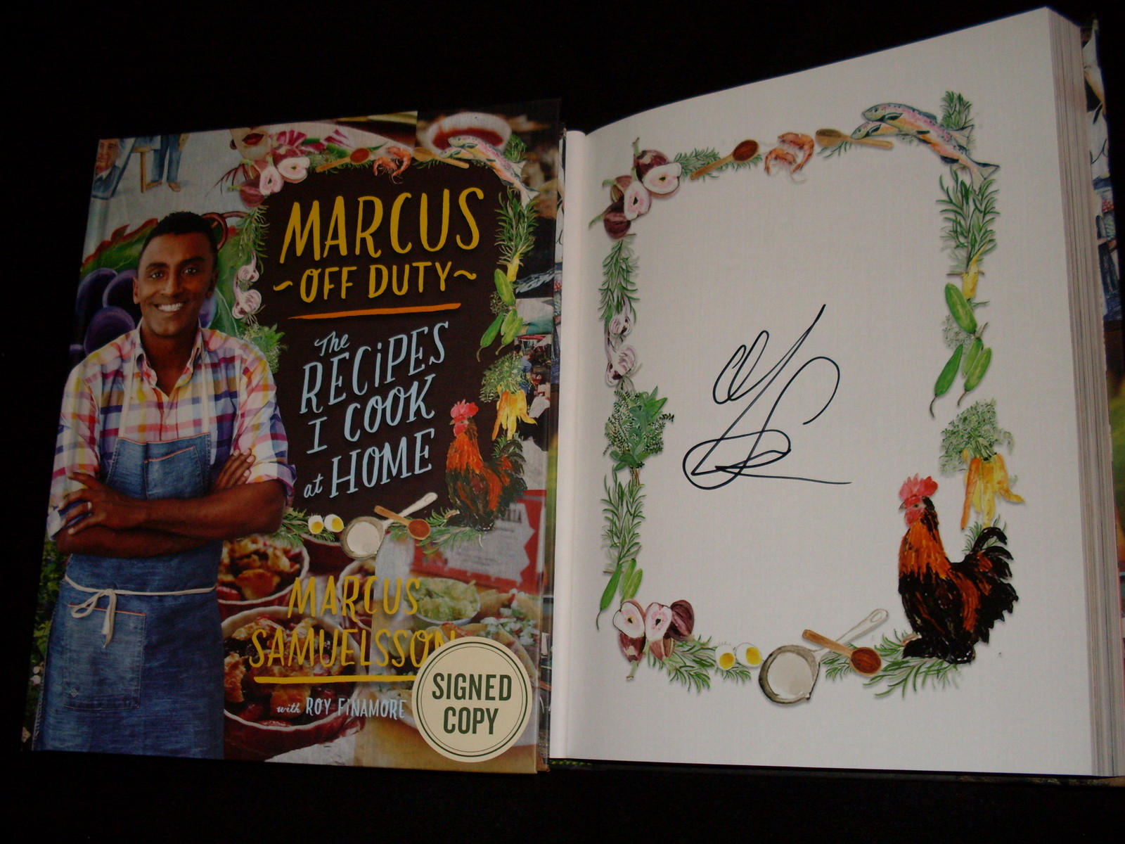 Chopped Judge Marcus Samuelsson signed Marcus Off Duty 1st print ...