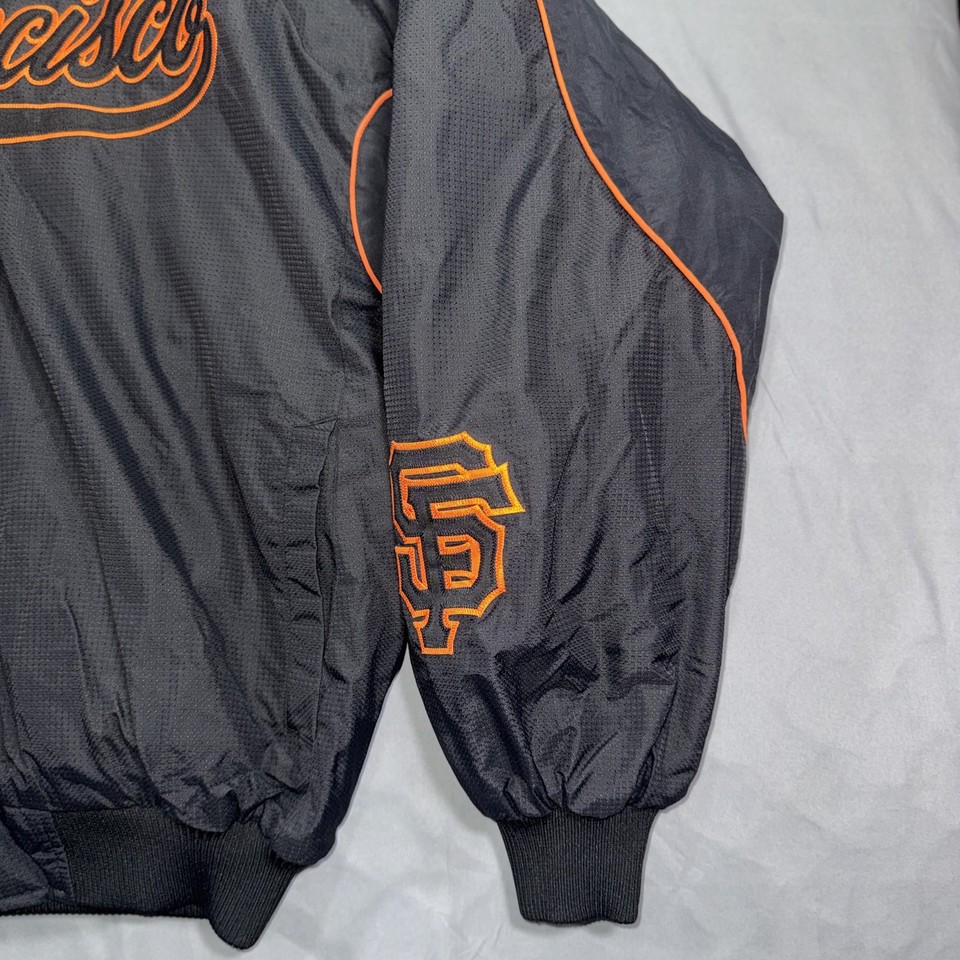 San Francisco Giants Jacket Mens Large Black MLB Baseball Majestic ...