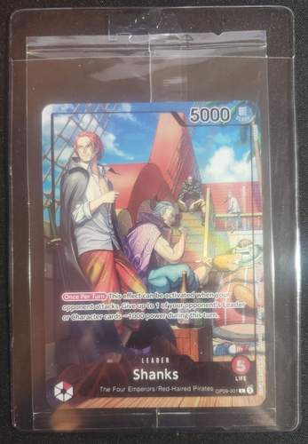 One Piece SHANKS OP09-001 - Promo Card PSA July 2025 SEALED | eBay