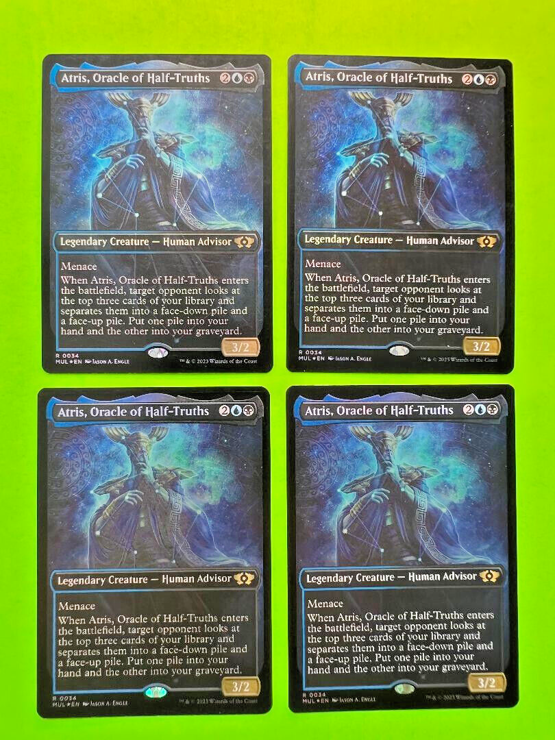 MTG March of the Machine ( Atris, Oracle of Half-Truths ) 4 Rare FOIL ...