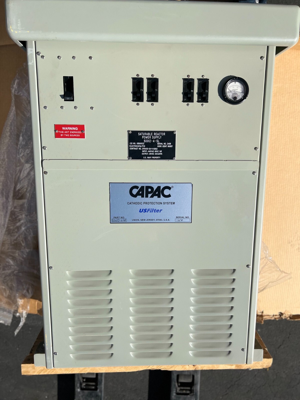 EVOQUA WATER /USFILTER CAPAC CATHODIC PROTECTION SYSTEM | eBay