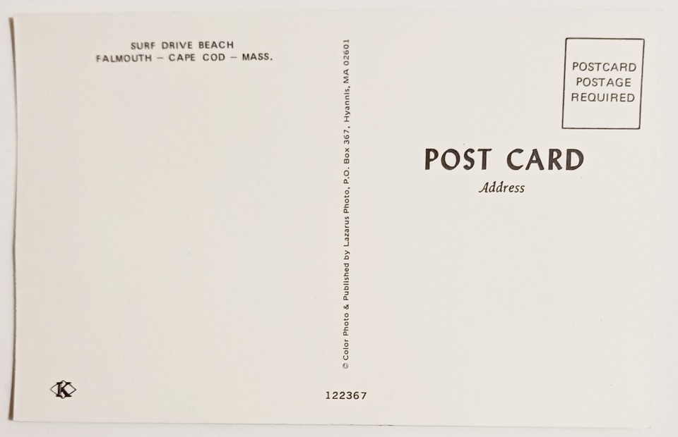 Vintage Surf Drive Beach, Falmouth, Cape Cod, Ma Post Card | eBay