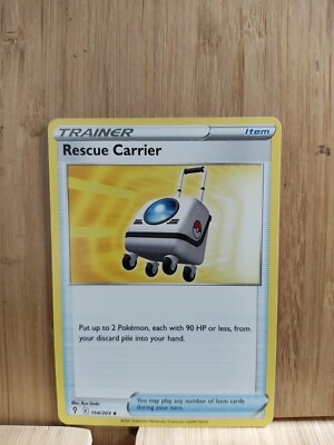 RESCUE CARRIER Trainer🏆Common 154/203 Evolving Skies Pokemon Card ...