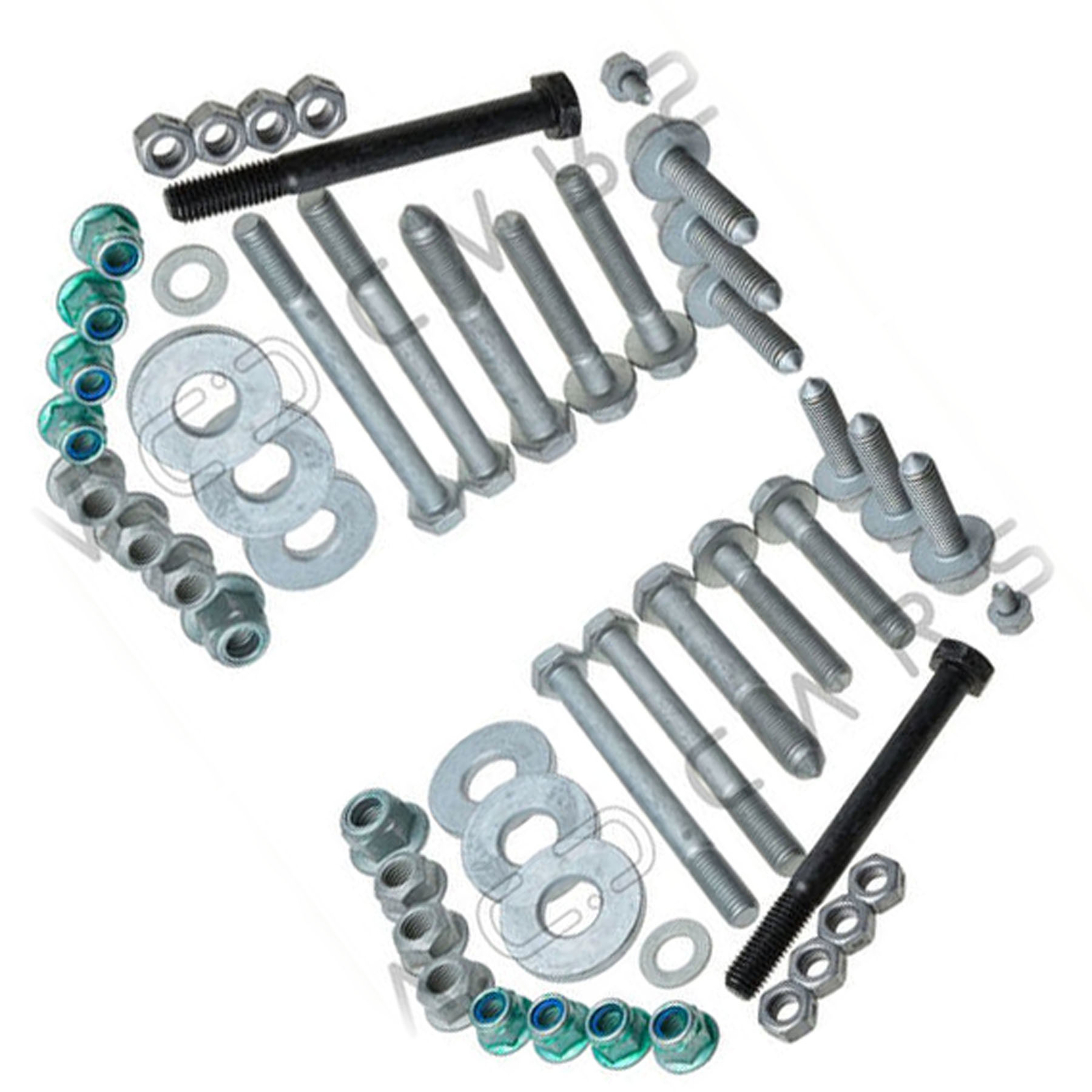 4x FEBI BILSTEIN Querlenker + Schrauben Set Vorne Oben für AUDI A6 C6 ...