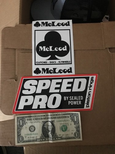 SPEED PRO Racing Wheels NOS Drag vintage Hot Rod Contingency sticker ...