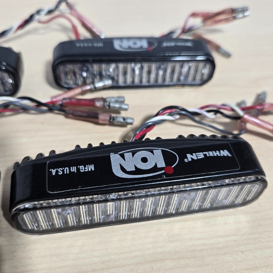 (4) WHELEN SETINA ION LED Lights- Blue white flash 2 color | eBay