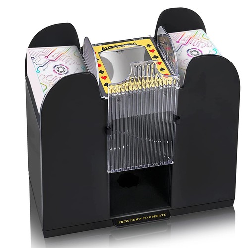 6 Decks Automatic Card Shuffler, Battery-Operated for UNO,Phase10 ...
