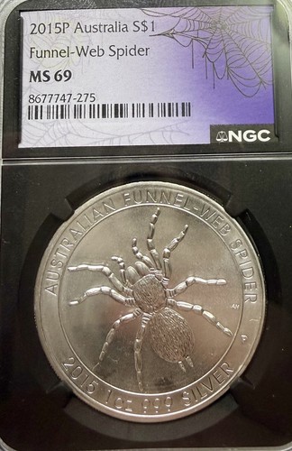2015 Funnel-Web Spider Silver Coin NGC MS69 | eBay