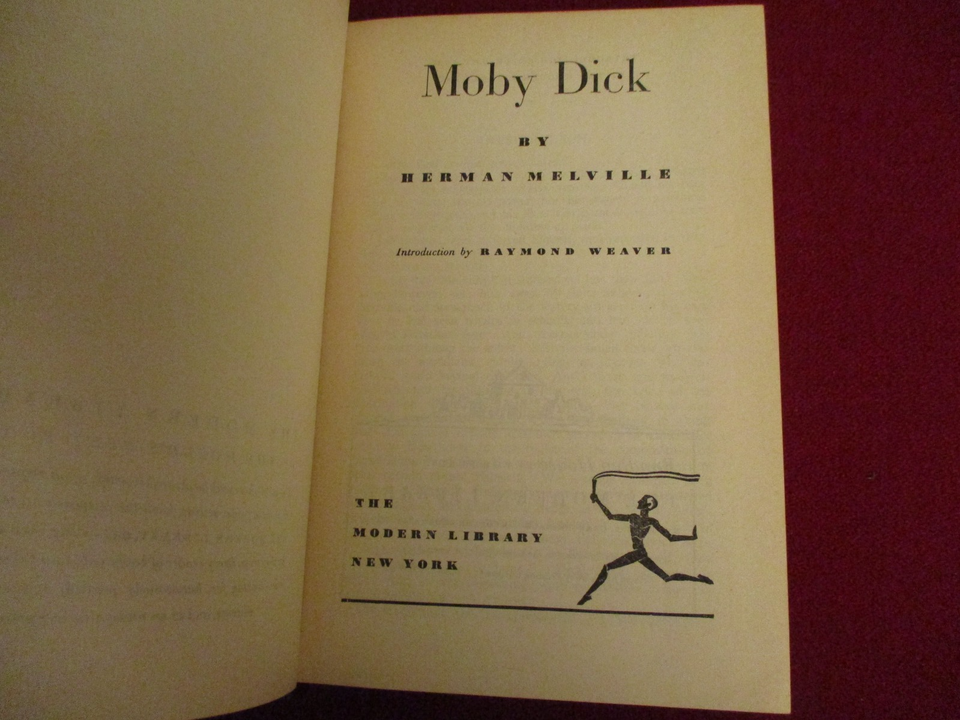 Moby Dick or, The Whale by Herman Melville (1926) The Modern Library | eBay