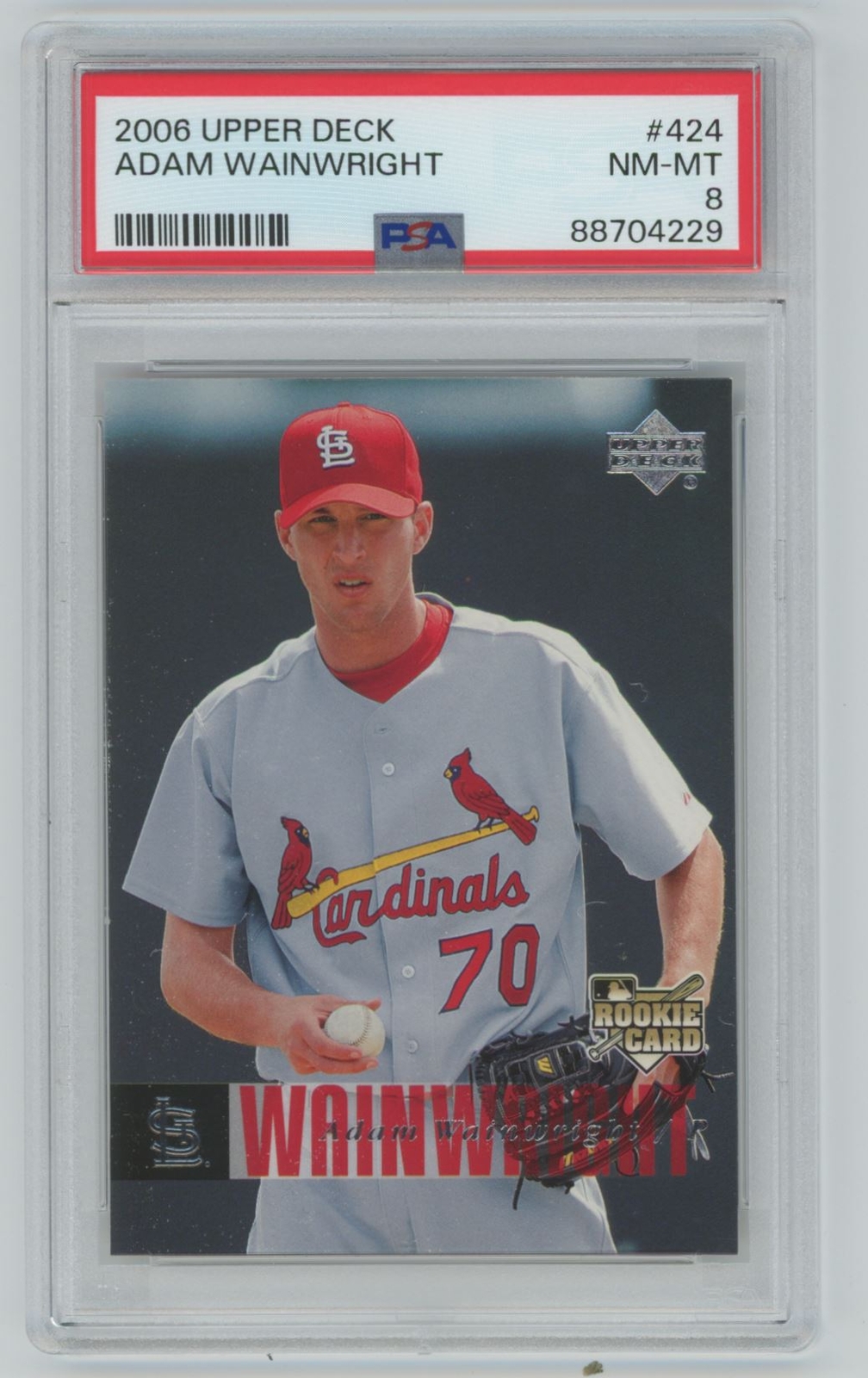 Adam Wainwright 2006 Upper Deck RC PSA 8 #424 St. Louis Cardinals | eBay