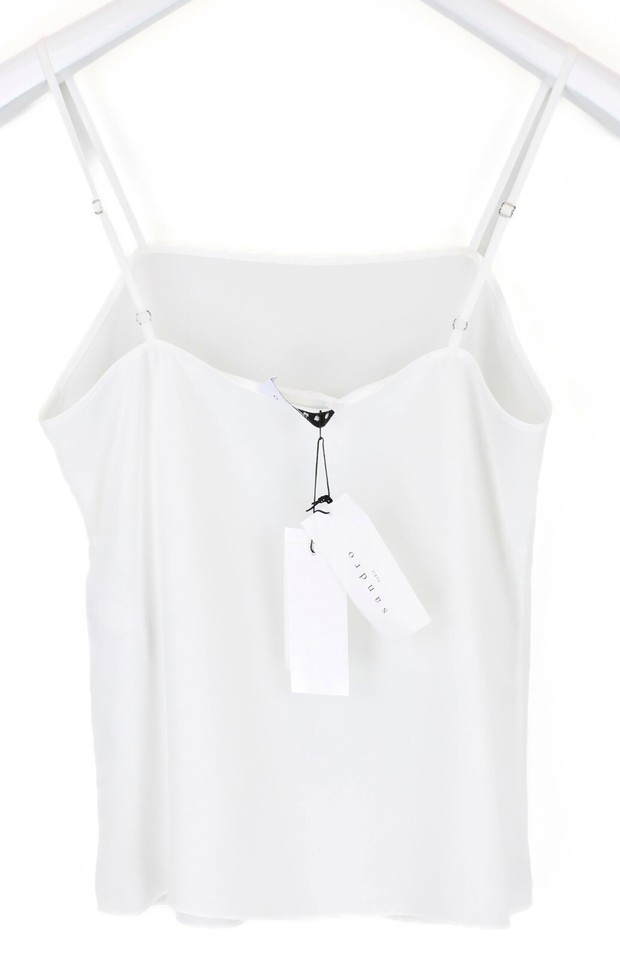 Sandro Bluse Damen SMALL Zur Seite fahren Weiß | eBay