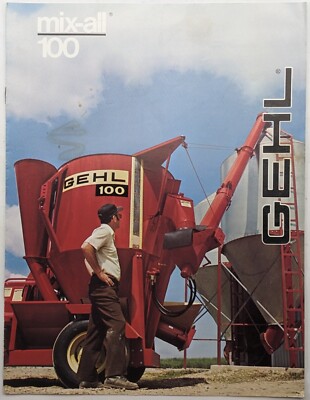 Original Gehl Mix-All 100 & 135 Feed Grinders Brochure, c 1980's | eBay