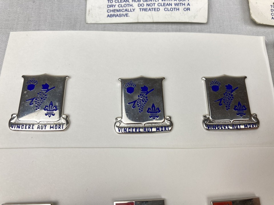 US MILITARY ARMY PINS ENGINEER INFANTRY CREST MATERIAL COMMAND UNIT LOT ...