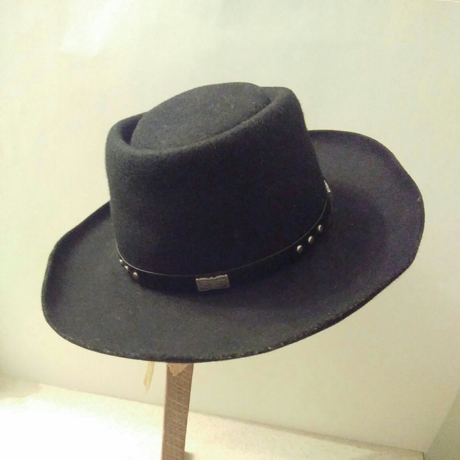 Vintage Used Stallion By Stetson Black Pure Wool Cowb… - Gem