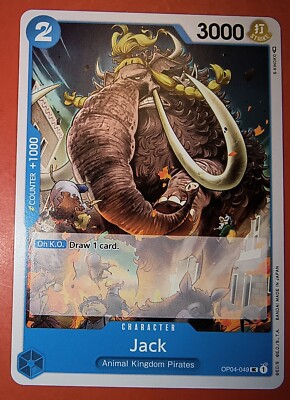 One Piece TCG - OP04 -049/ Kingdoms of Intrigue - Character JACK ...