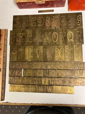 New Hermes INTERLOCKING MONOGRAM LETTER Engraving Font Set | eBay