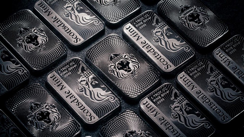 1 oz .9999 Silver Bar - Scottsdale Mint VORTEX Silver Bullion Bar #A563 ...
