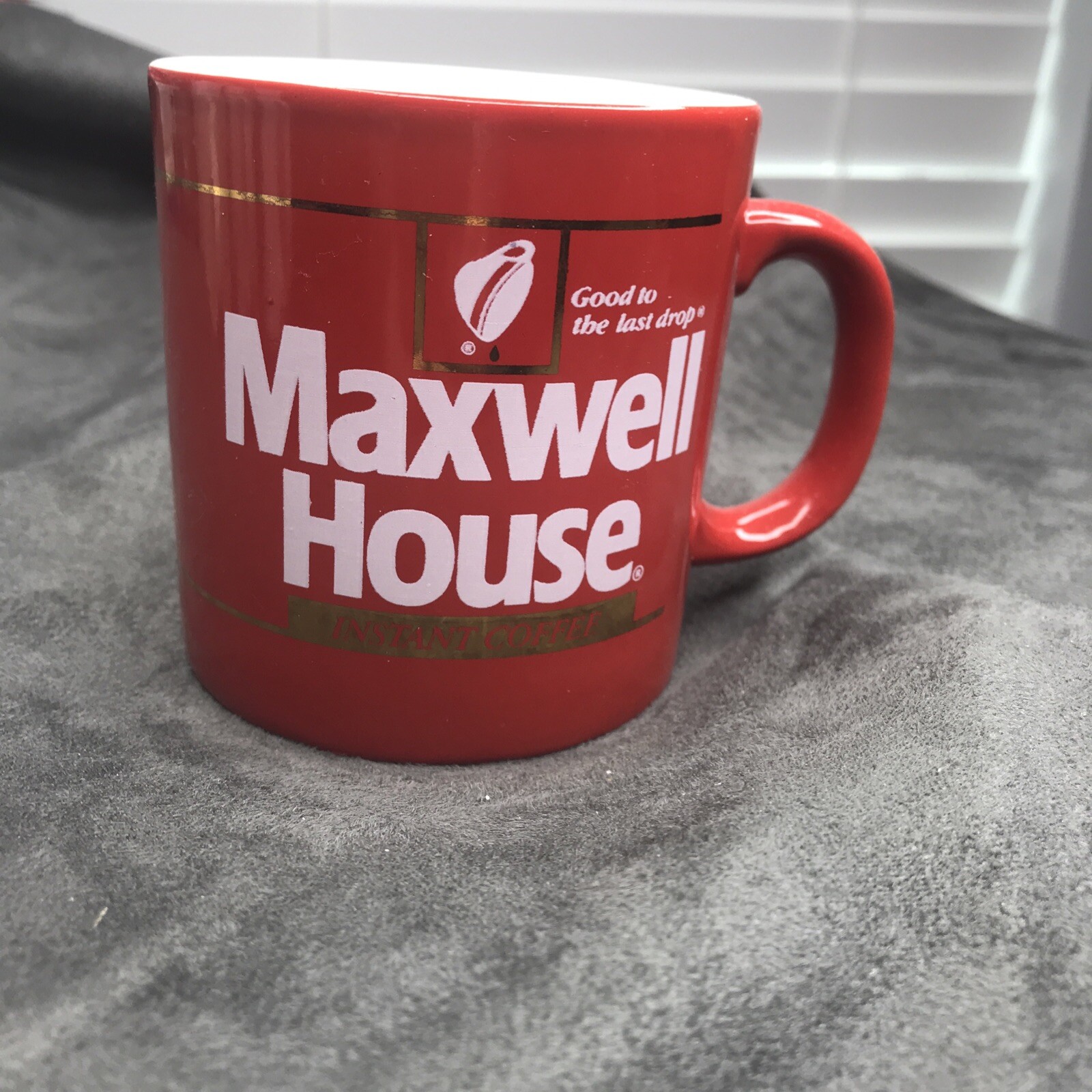 1980s Vintage Red MAXWELL HOUSE Instant Coffee Mug Cup 'Good to the ...