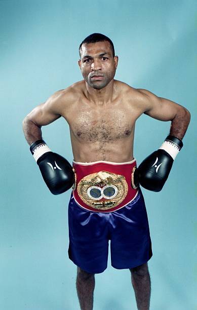 Vince Phillips Poses For A Portrait With His Belt 2 Old Boxing Photo ...