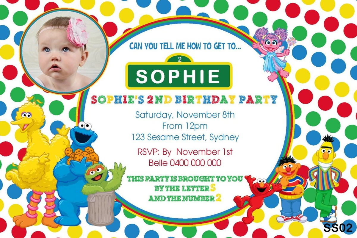 Elmo 1st Birthday Invitations Printable