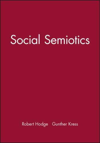 Social Semiotics by Gunther Kress and Robert Hodge (1991, Trade Paperback) for sale online | eBay