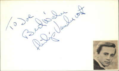 Philip Vandervort Actor Signed 3" x 5" Index Card | eBay