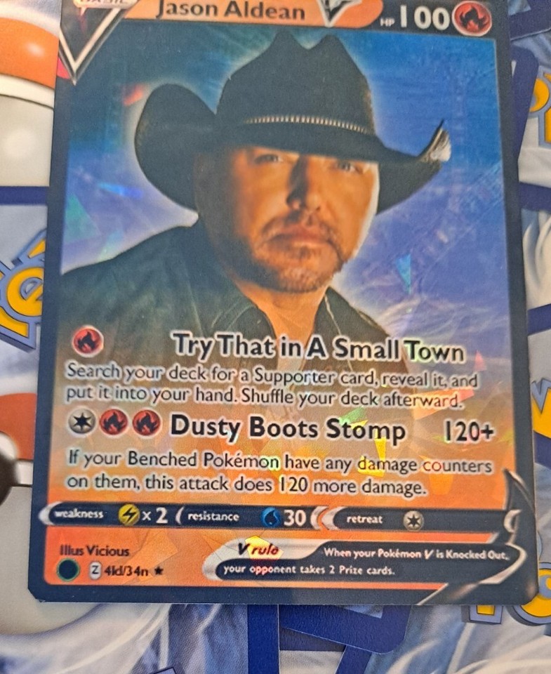 Jason Aldean Pokemon Card | eBay