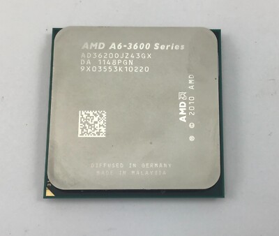 AMD A6-3600 2.1GHZ 4MB QUAD CORE CPU PROCESSOR AD36200JZ43GX | eBay