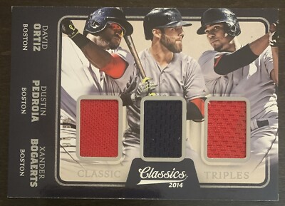 David ORTIZ PEDROIA BOGAERTS 2014 Panini Classics Classic Triples ...