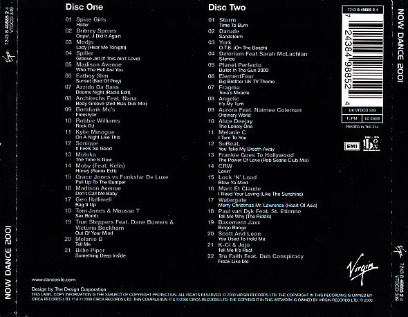 Now Dance 2001 - Various - 43 Great Songs / 2 CD 2001 VG+ UK | eBay