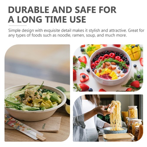 12 pcs Vintage Noodles Bowl Instant Noodle Bowl Salad Serving Bowl Soup ...