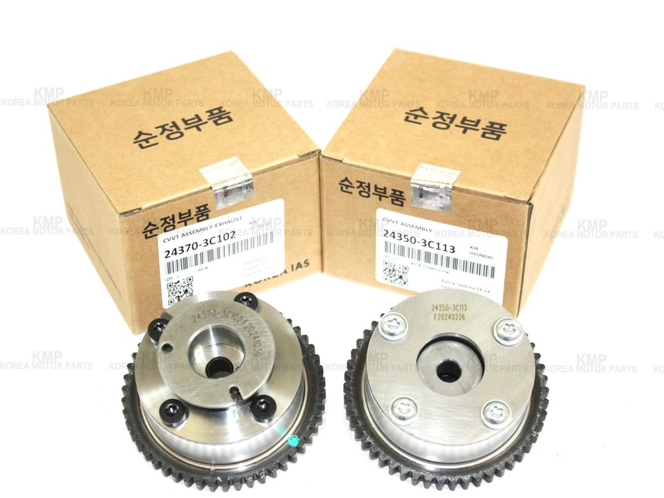 24350-3C113 24370-3C102 CVVT Camshaft Gears for Hyundai Kia 3.3L 3.5L 3 ...
