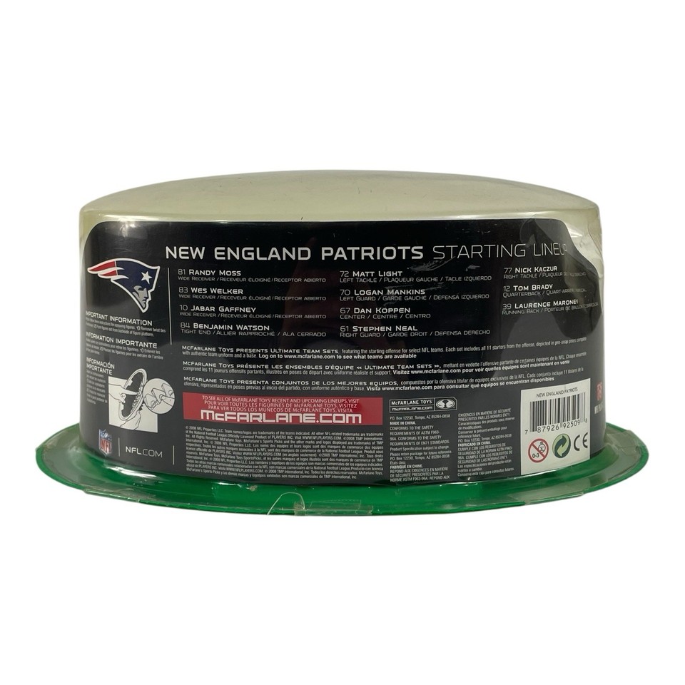 McFarlane NEW ENGLAND PATRIOTS Ultimate Team Set 2008 Damaged Box NFL ...