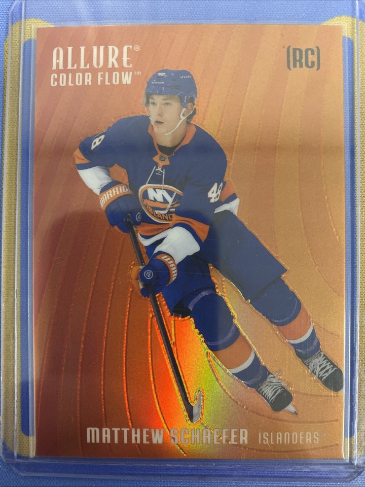 2025-26 UPPER DECK ALLURE COLR FLOW RED-ORANGE MATTHEW SCHAEFER | eBay
